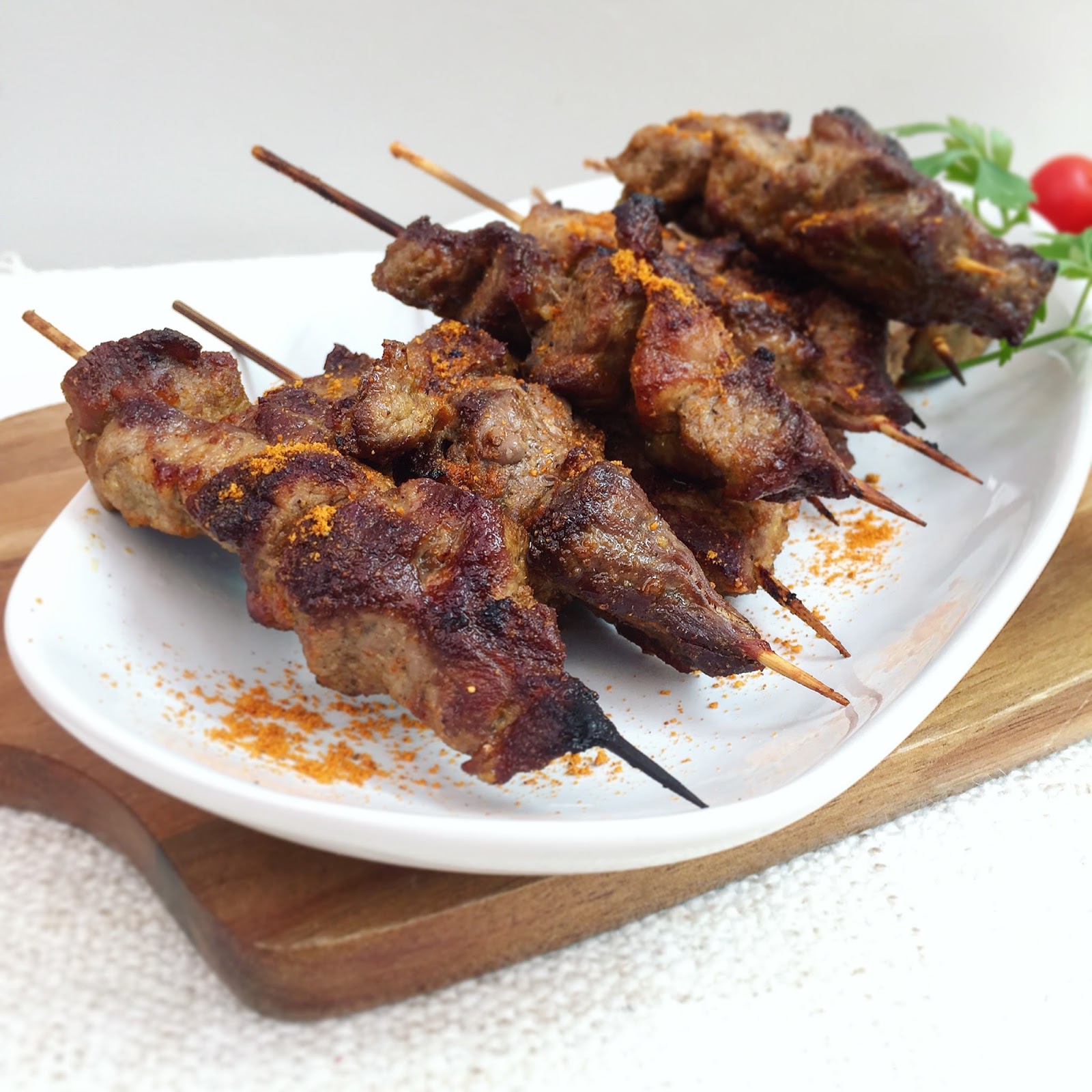 FoodAce: Simple Lamb Suya Skewers