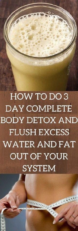 How to Do a 3-Day Complete Body Detox and Flush Excess Water and Fat ...