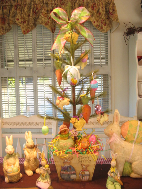 Country Creations By Denise: New Primitive Spring Bunny Tree!!!!