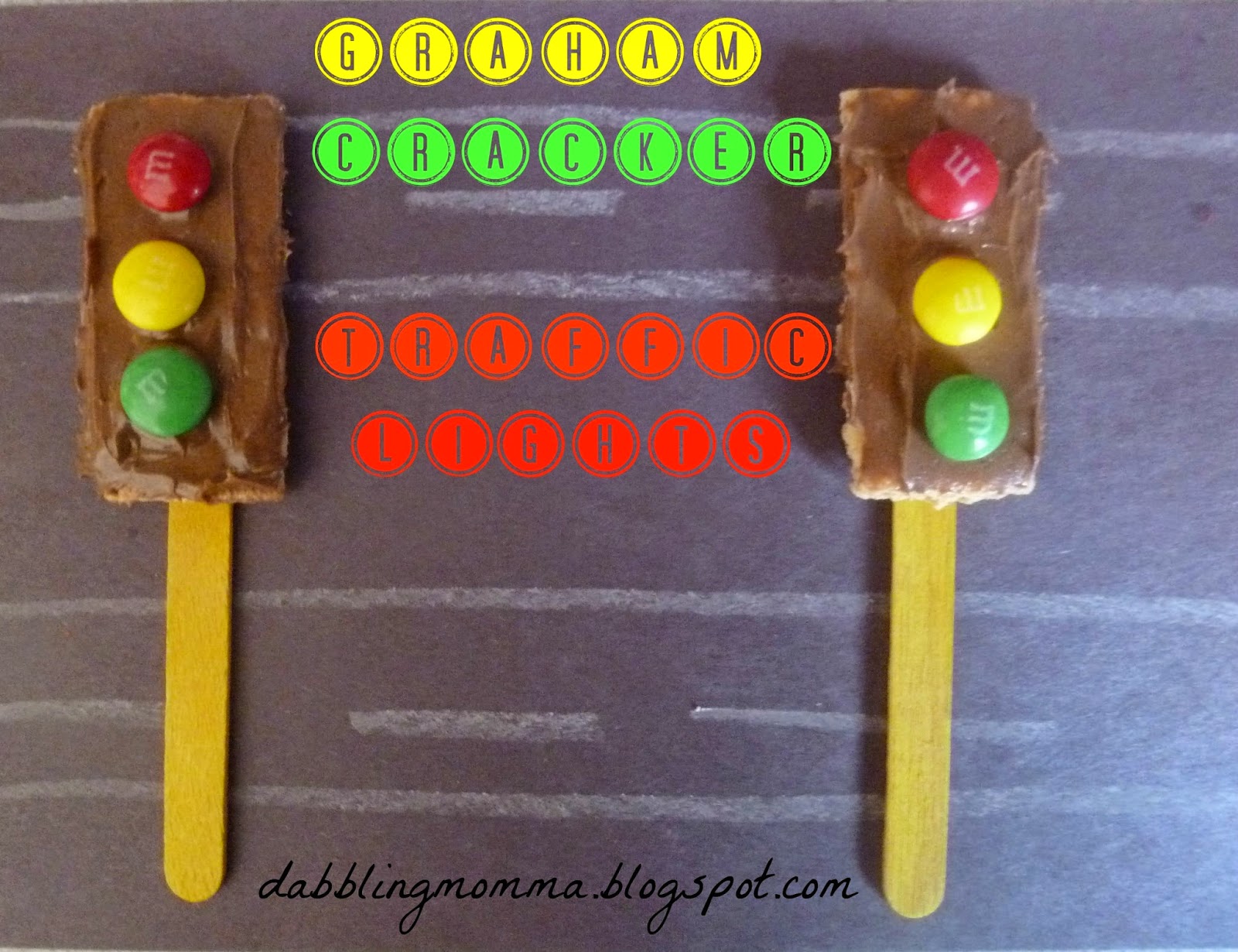 Dabblingmomma: Graham Cracker Traffic Lights!