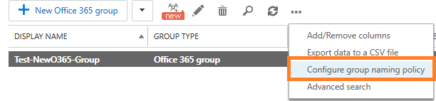Creating a distribution group naming policy in Exchange Online