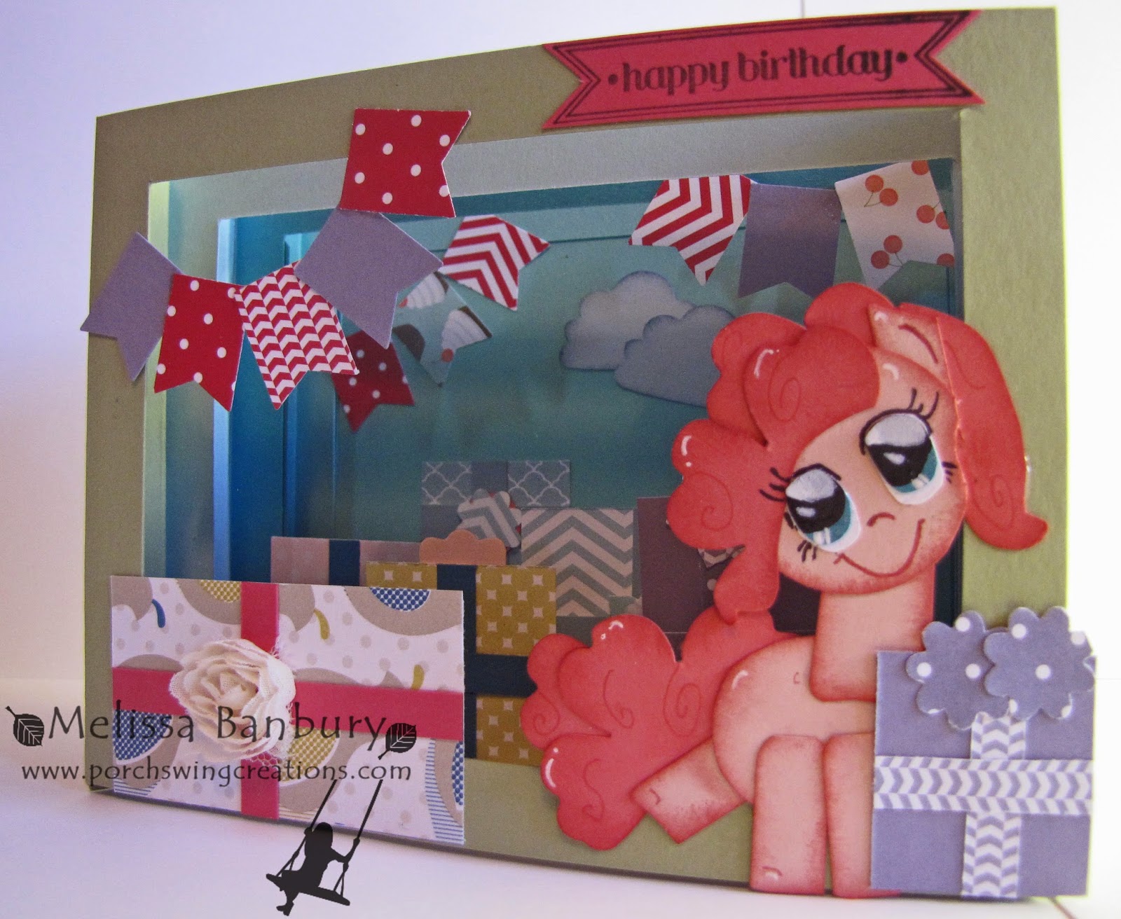 Porch Swing Creations: Pinkie Pie Diorama Card