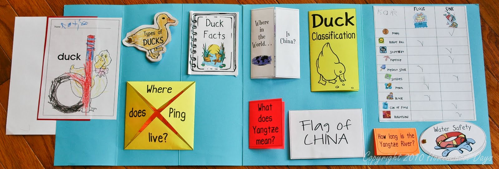 Homeschool Days: Lapbook - The Story About Ping