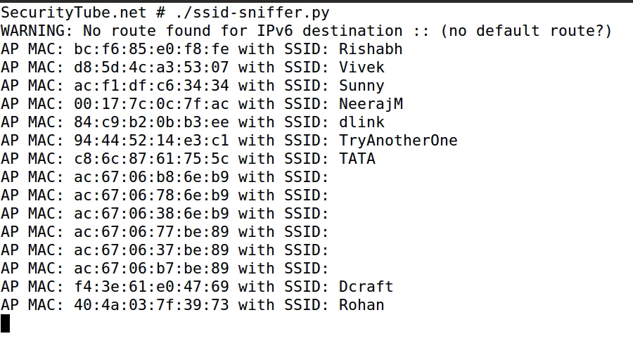 Cyber Securty Nene: Wi-Fi SSID Sniffer em 10 linhas de Python