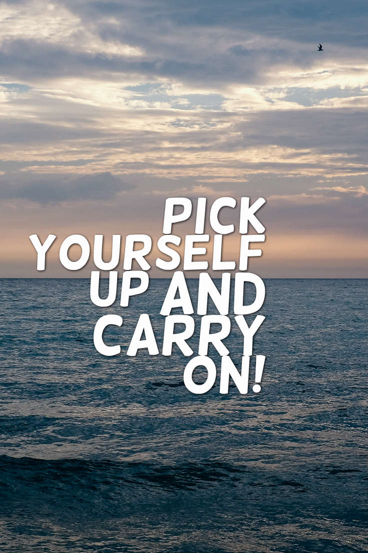 Many Motivational Quotes: Pick YOURSELF up.