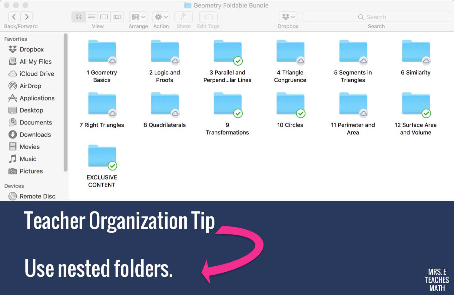 5 Teacher Organization Tips | Mrs. E Teaches Math