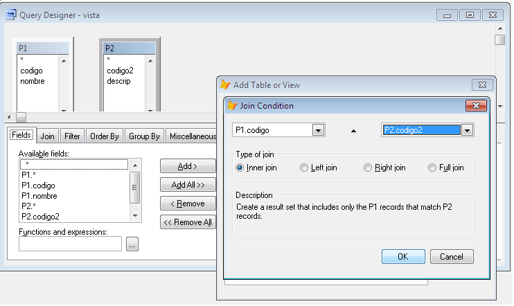 Como relacionar tablas vfp ~ Visual Foxpro