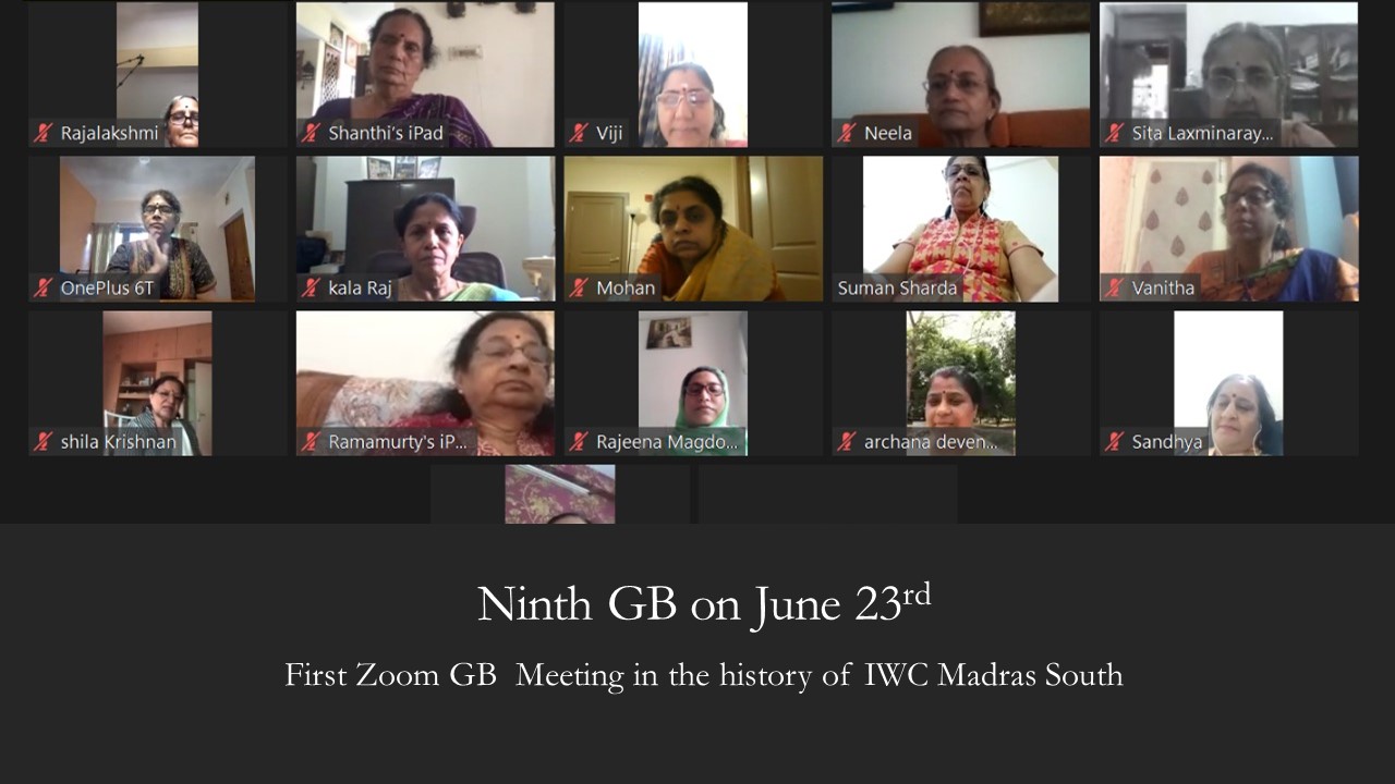 Inner Wheel Club of Madras South- District 323: Secretary Report 2019 ...