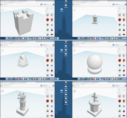 TinkerCAD Chess Pieces Project