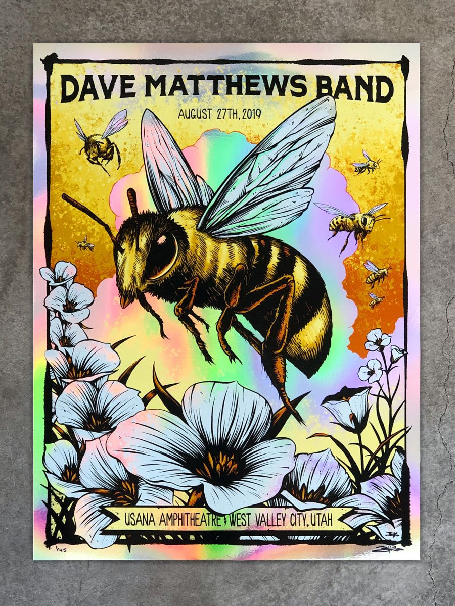 INSIDE THE ROCK POSTER FRAME BLOG: Brandon Heart Dave Matthews Band ...