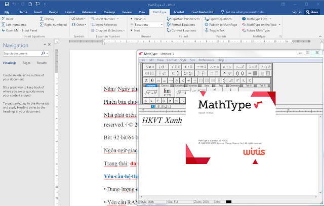 MathType 7.4.4.516 đã đặc trị chỉ cần cài đặt - Công cụ hỗ trợ soạn thảo toán học | Viết bởi ...