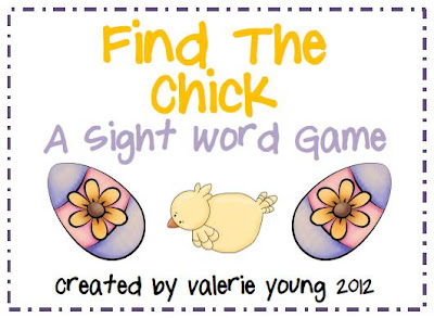 Classroom Freebies Too: Sight Words Easter Egg Game