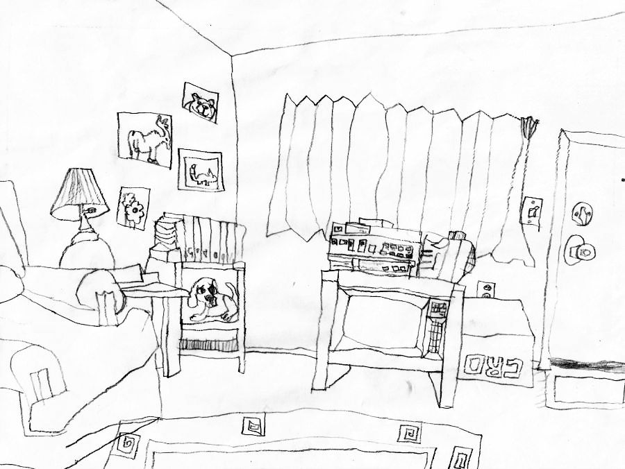 Blackfoot Art Center: Drawing My Room