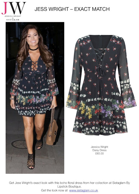 frumpy to funky: Boho Floral- Jess Wright in Sistaglam Daisy Dress