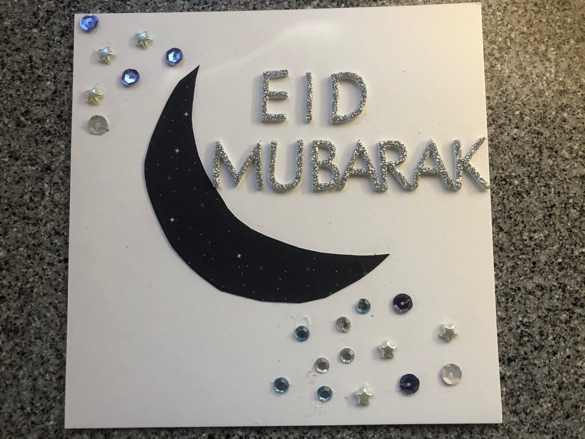 Handmade Eid Mubarak card ~ Philippine Recipes