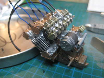 24th-scale: Honda RC166: Engine and frame