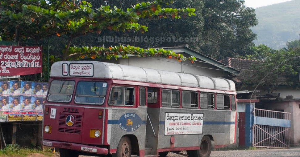 SLTB buses - ශ්‍රී ලංගම බස්: Classic TATA Benz 1210 CTB bodied bus from ...