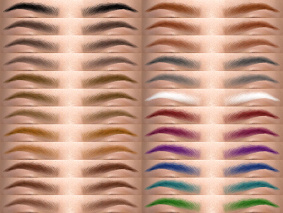 Alf-si CC: TS4 eyebrows 30 A&B Roanna HQ