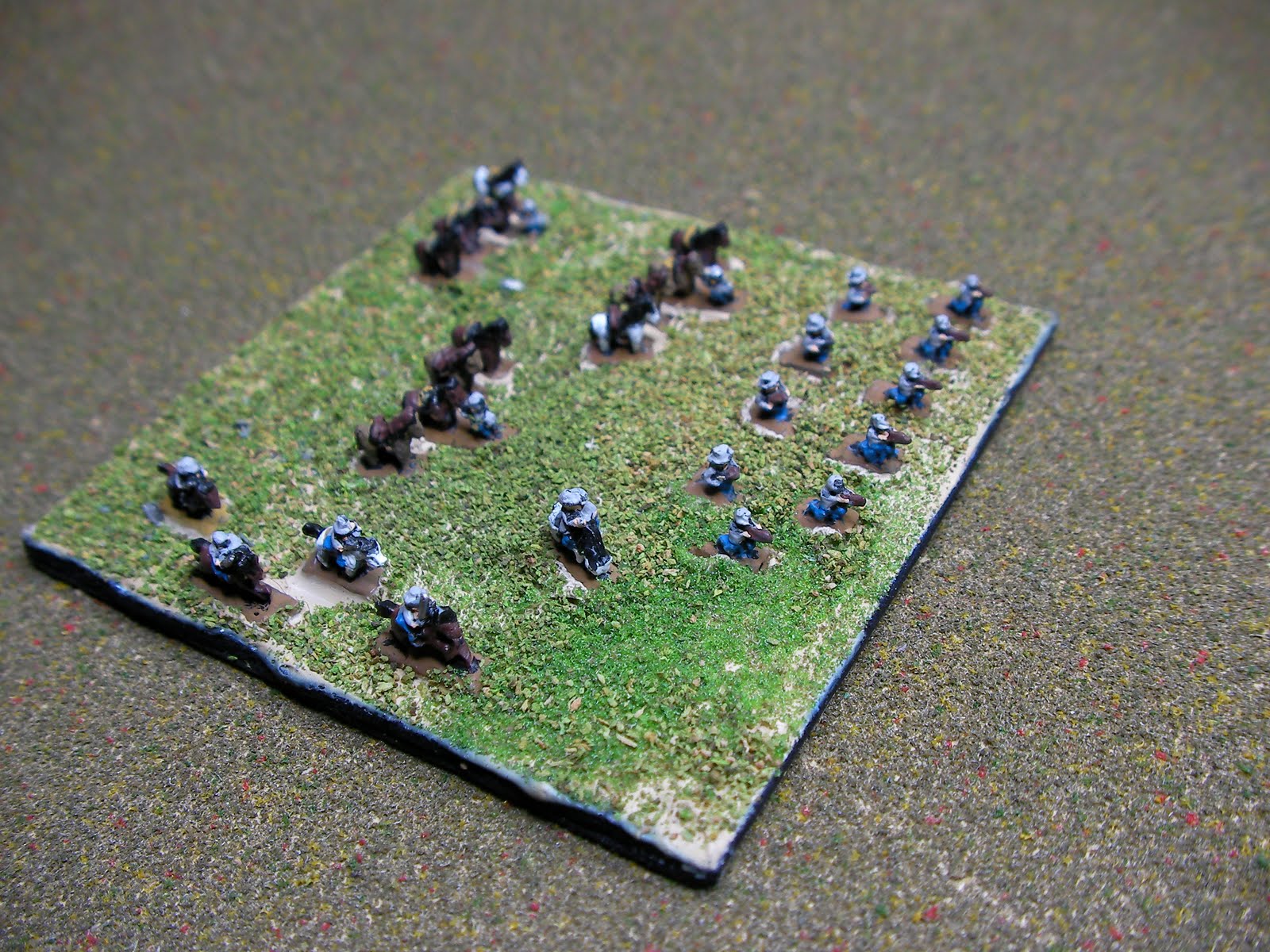 SteelonSandBlog: 3mm ACW: Quick Cavalry base update