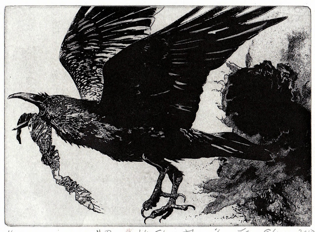 Artwork of Larry Vienneau Jr: “Ravens Like Shiny Things”.