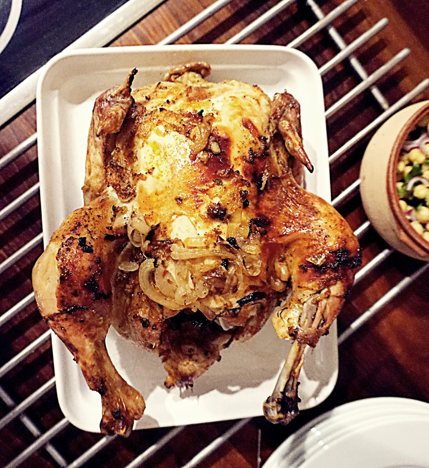 Irakisk mat: Hel kyckling i ugn med mango