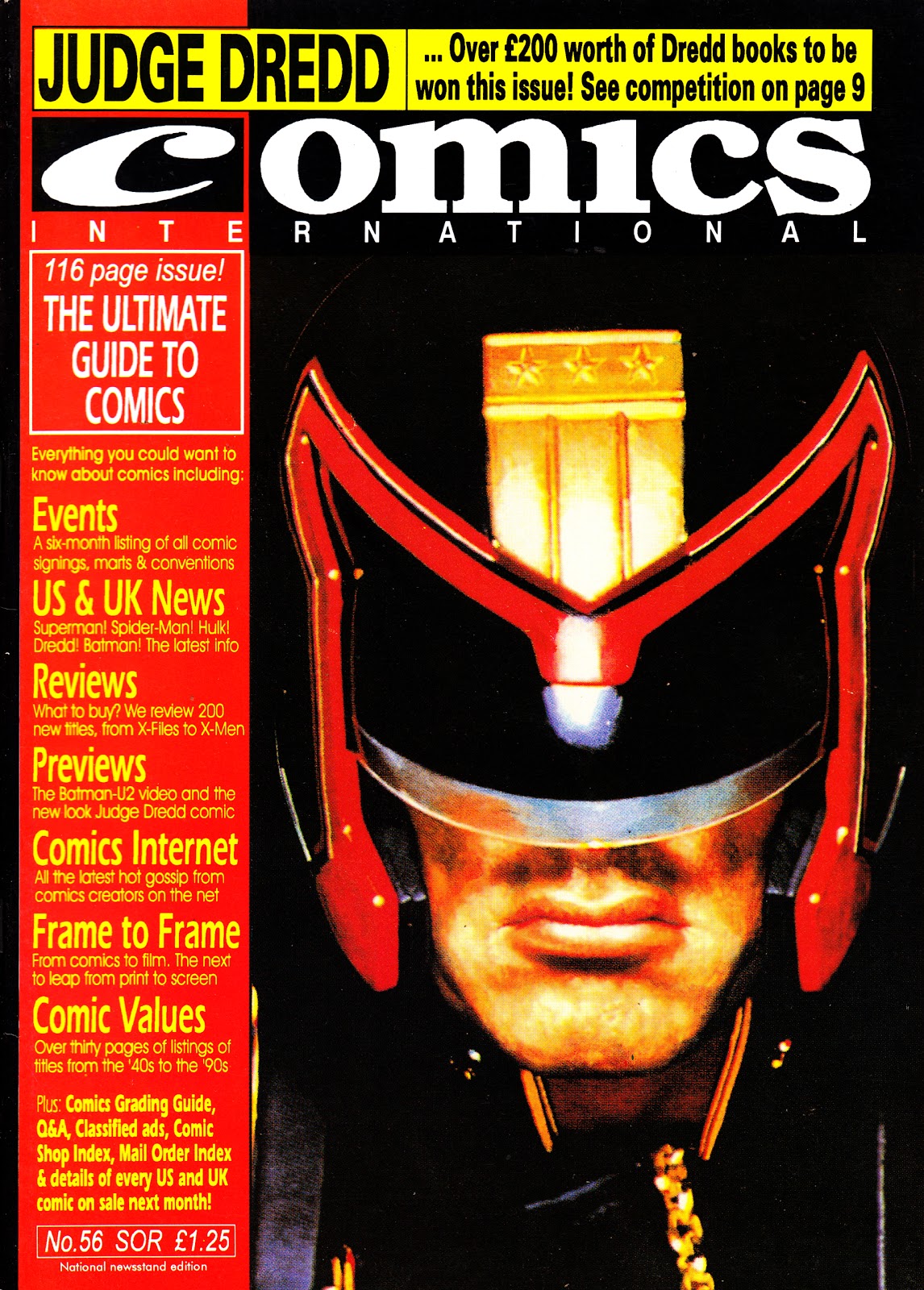 STARLOGGED - GEEK MEDIA AGAIN: 1995: COMICS INTERNATIONAL JUDGE DREDD ...