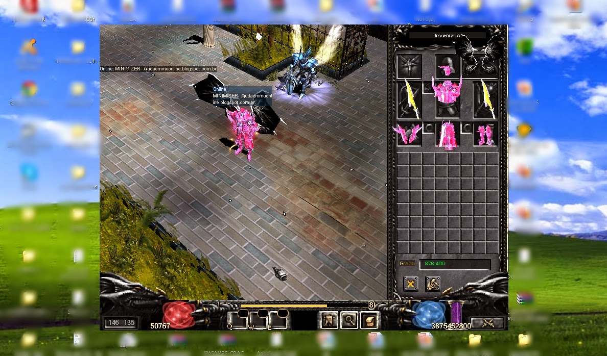 MuServer 97d+99i +Itens MuAway (set dos deuses) +Shop +Minimizer e ...