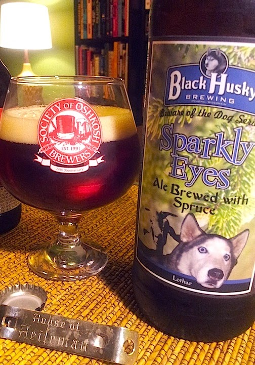 Oshkosh Beer: Black Husky Sparkly Eyes Imperial IPA