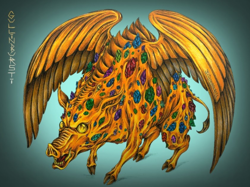 Zipou-shin: Gullinbursti (homebrew DnD deity)