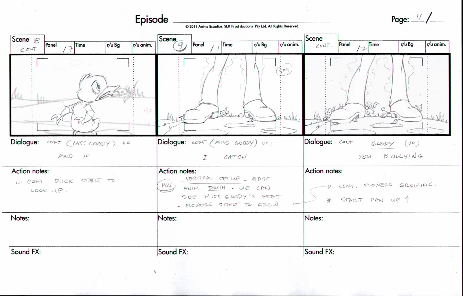 Story board work by Golden Street Animation: These are examples of the ...