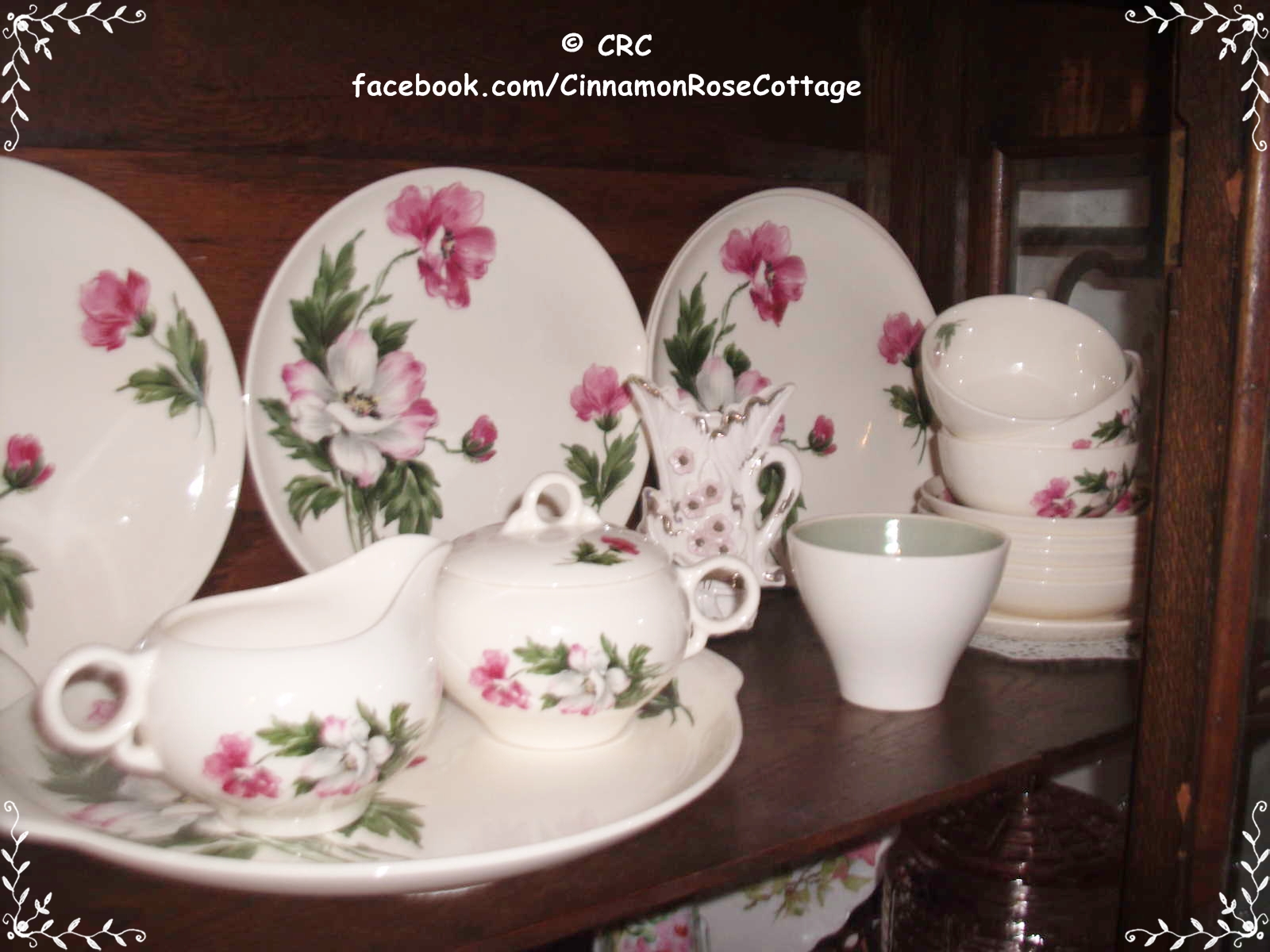 Cinnamon Rose Cottage: Collection of Vintage Rose Dishes