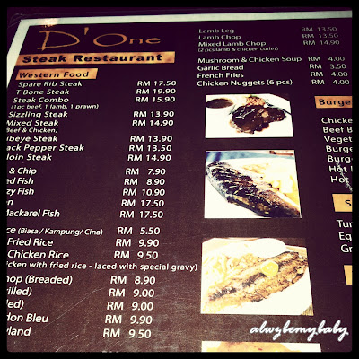 Tempat Makan Sedap: Restoran D' One Steak, Bangi