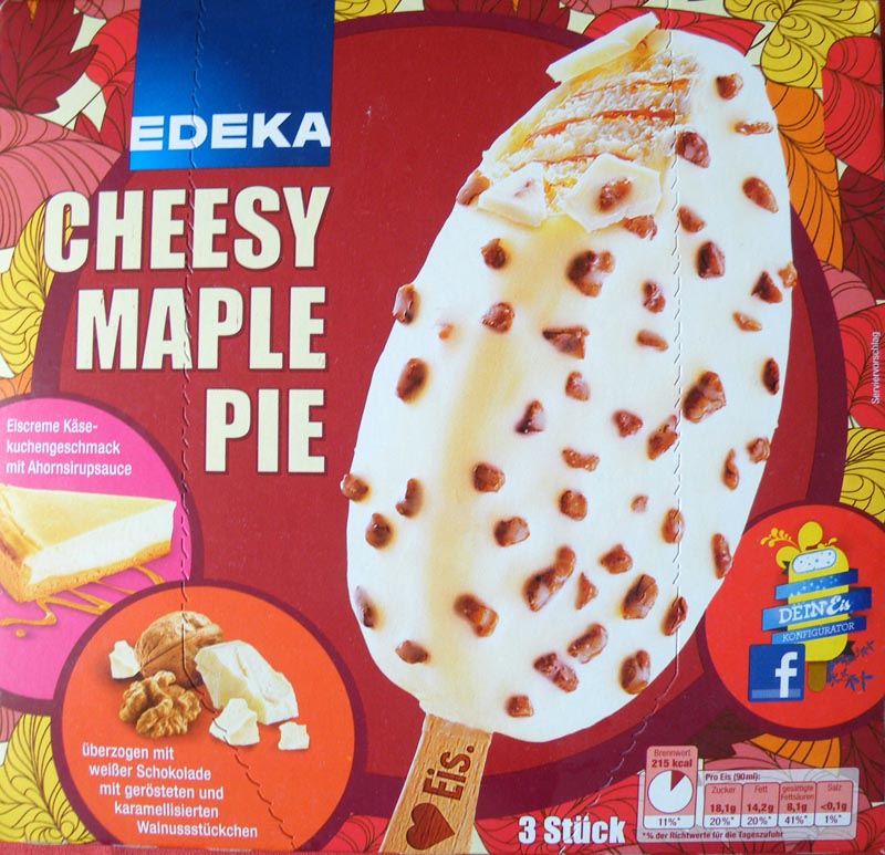 Rosa Rot Violett: Cheesy Maple Pie-Eis von Edeka