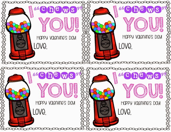The Primary Pack: Valentine's Day Treat Tags {Freebie!}