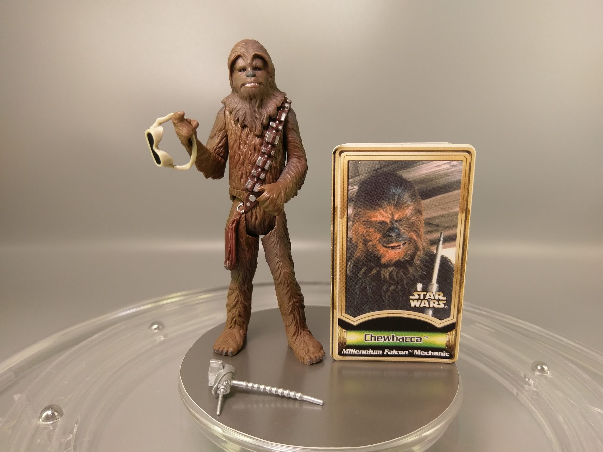 HASBRO 2000 STAR WARS POTJ CHEWBACCA MILLENNIUM FALCON MECHANIC WELDER ...