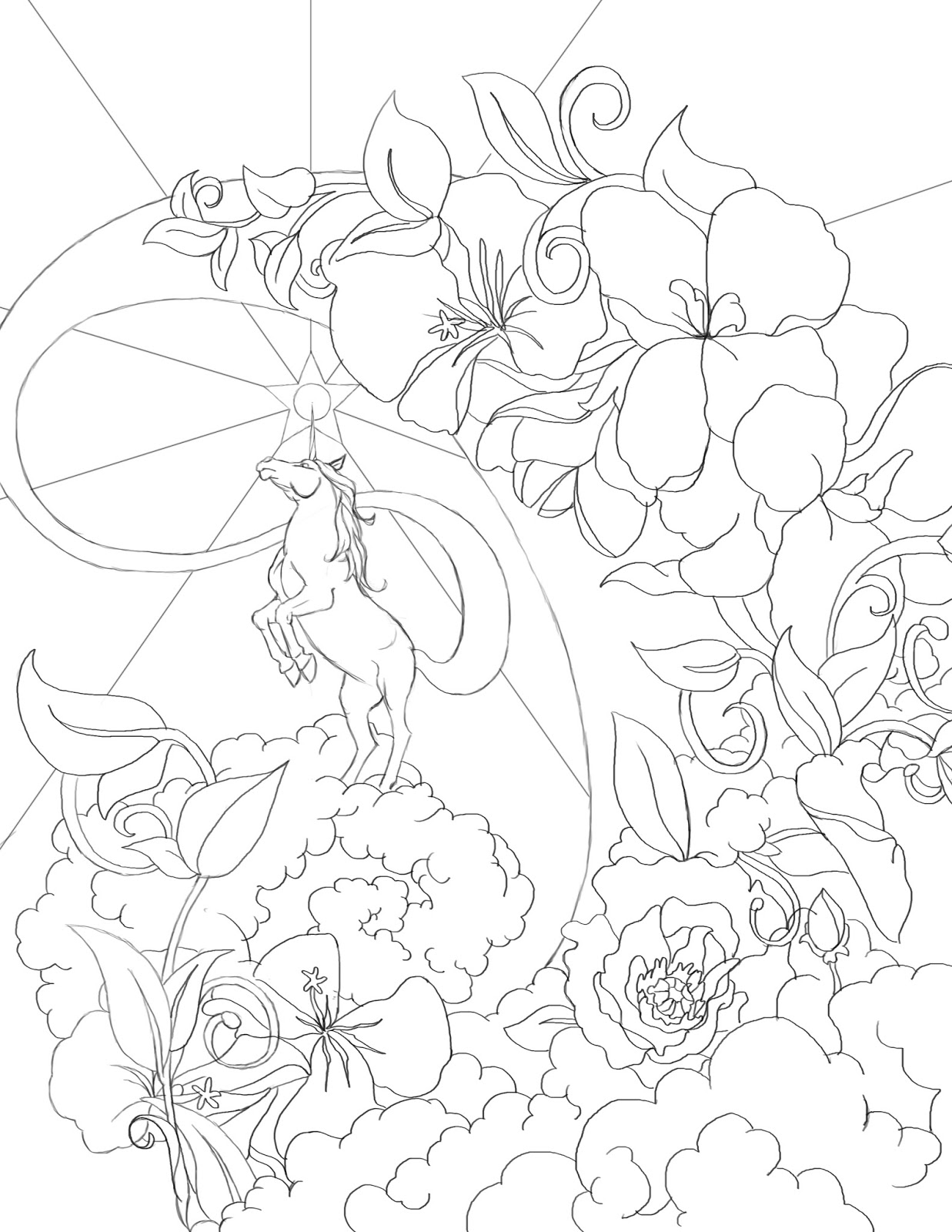 365 Days of Coloring: Rainbow Unicorn Fantasy