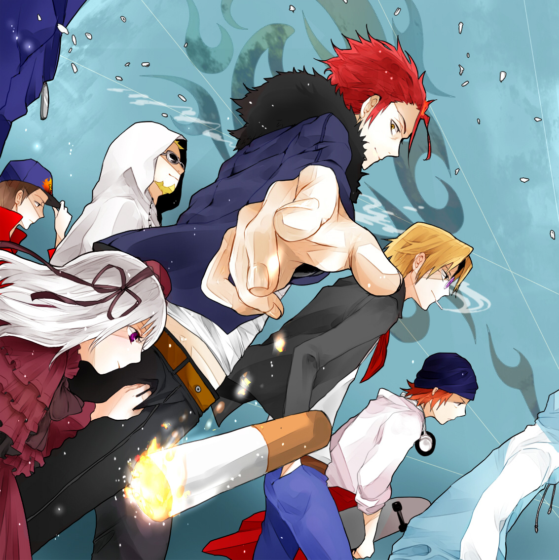 hd wallpaper: Homra Clan Red Clan K Anime 0009