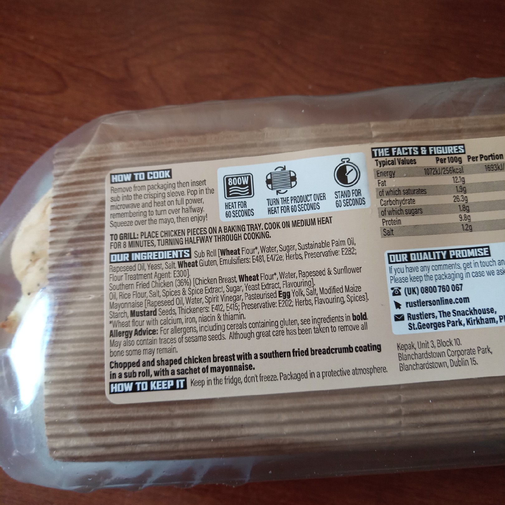 Supersupergirl's Food Reviews: Rustlers Southern Fried Chicken sub