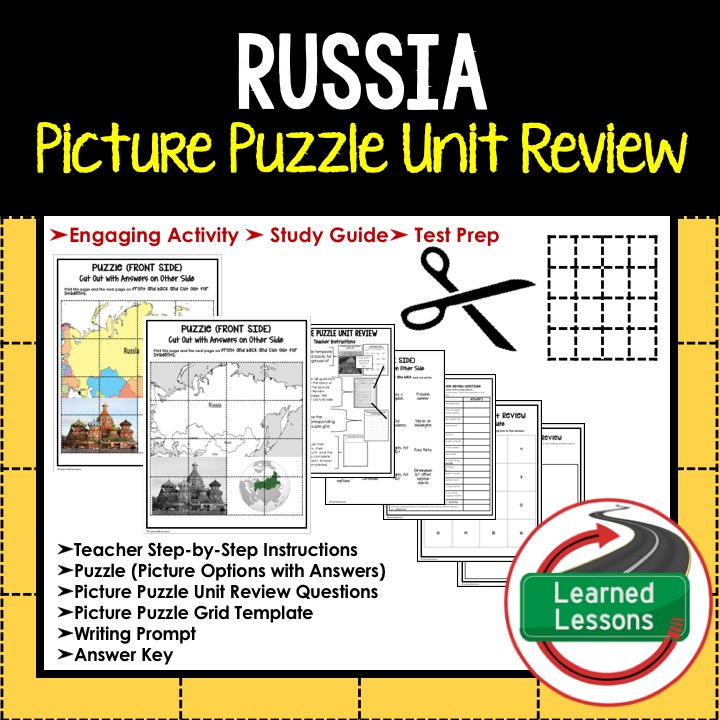 World Geography Picture Puzzle BUNDLE, Test Prep, Unit Review, Study ...