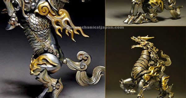KT Project KT-001 Takeya Style Jizai Okimono "Kirin" Iron Rust Look Edition (Kaiyodo)