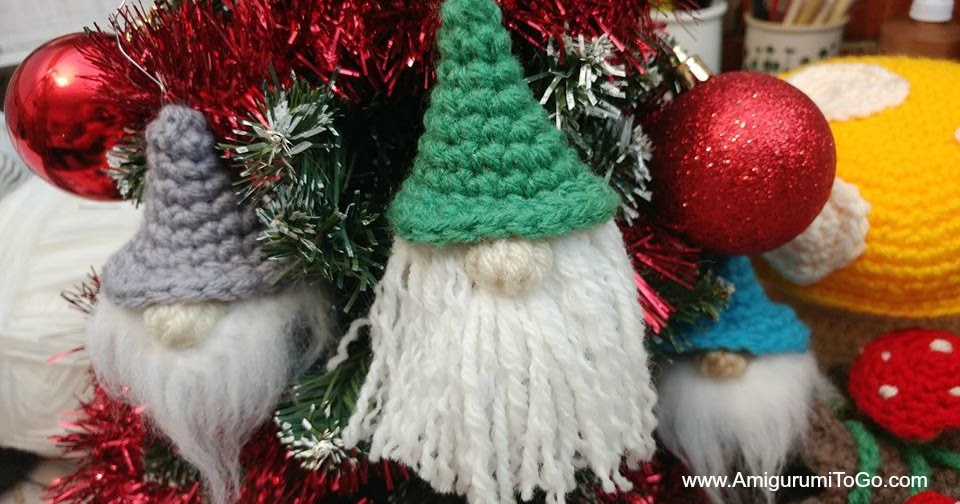 Mini Gnome Ornament Version One With Short Hat