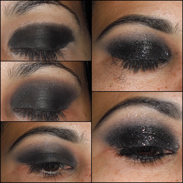 Mania de Ficar Bonita: Maquiagem - preta glitter.