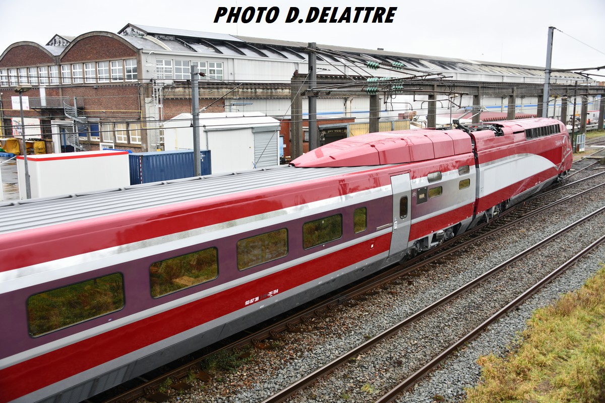 LA PASSION DU TRAIN: Rame Thalys PBKA 4341 avec la nouvelle livrée RUBY ...
