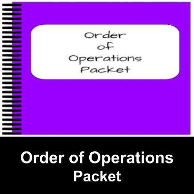 Order of Operations Packet