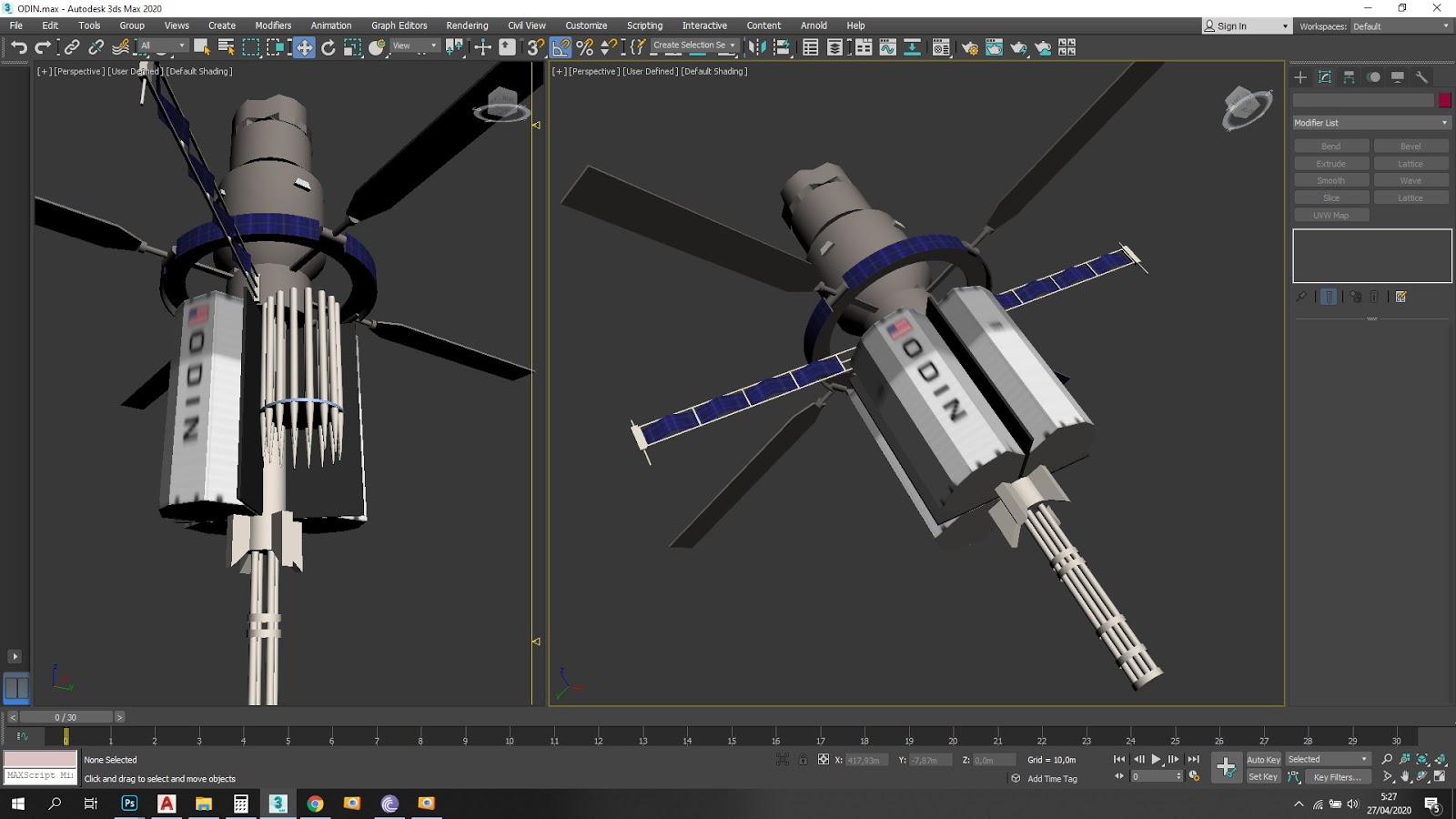paperhobby: ODIN Space Station from Call of Duty: Ghosts 1/100