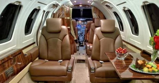 The Citation II (2) has one of the largest cabins in it's class, and ...