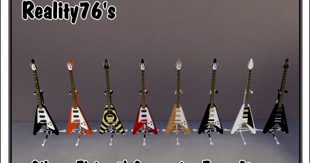 Sims 4 CC's - The Best: Guitars by Reality76's Simblr