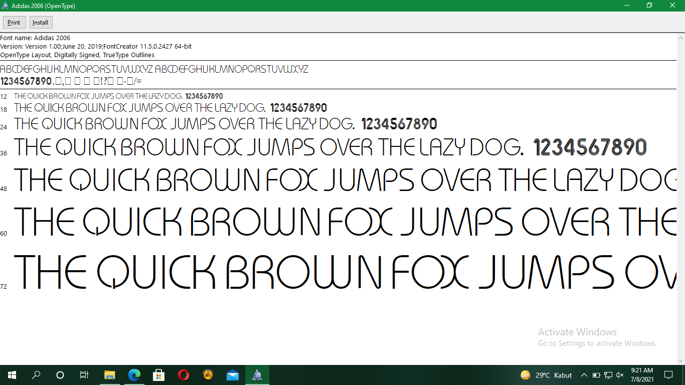 Adidas World Cup 2006 Font