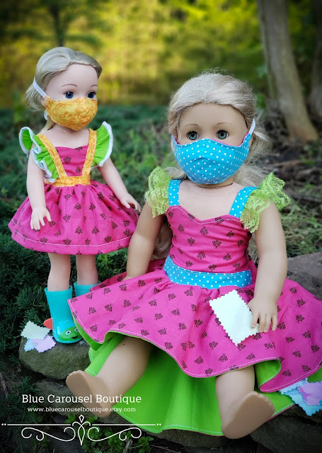 My DIY Addiction: FREE pattern! 14" and 18" DOLL face mask playset ...