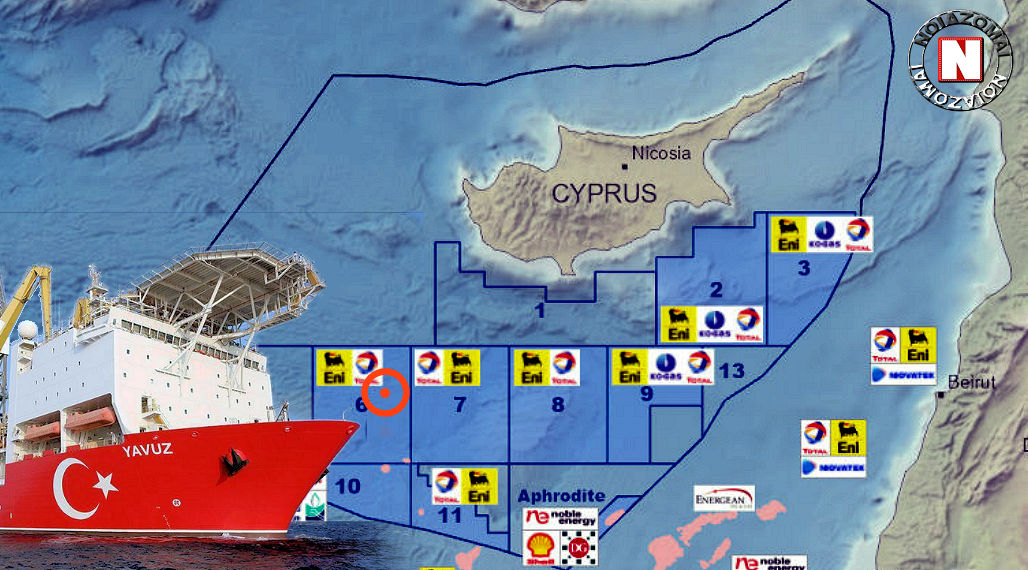 ΕΘΝΙΚΗ ΝΤΡΟΠΗ: ΑΝΕΝΟΧΛΗΤΟ ΤΟ YAVUZ ΣΤΟ ΟΙΚΟΠΕΔΟ 6 ΤΗΣ ΚΥΠΡΙΑΚΗΣ ΑΟΖ ΓΙΑ ...